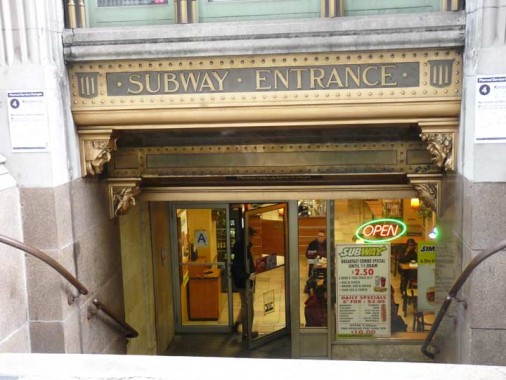 TRINITY BUILDING SUBWAY ENTRANCE, Financial District - Forgotten New York