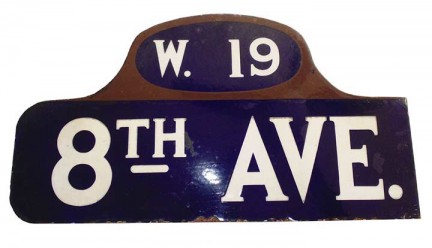 MANHATTAN-BRONX CLASSIC HUMPBACK STREET SIGNS - Forgotten New York