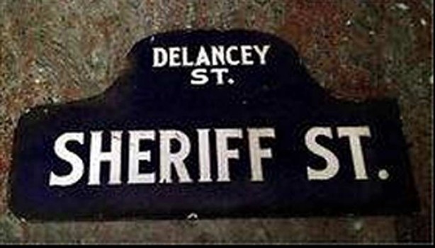 MANHATTAN-BRONX CLASSIC HUMPBACK STREET SIGNS - Forgotten New York