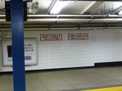 PATH 33rd STREET PLATFORM - Forgotten New York
