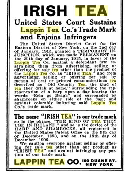 Lappin Tea - Forgotten New York